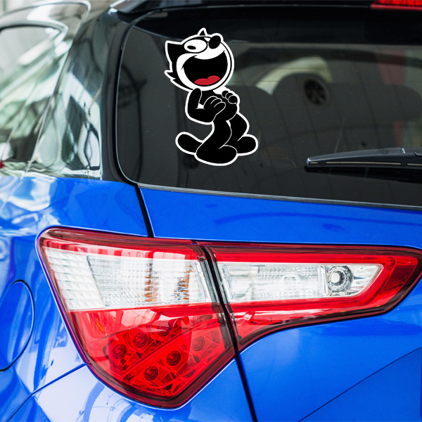Felix The Cat Laughing - Sticker4Us