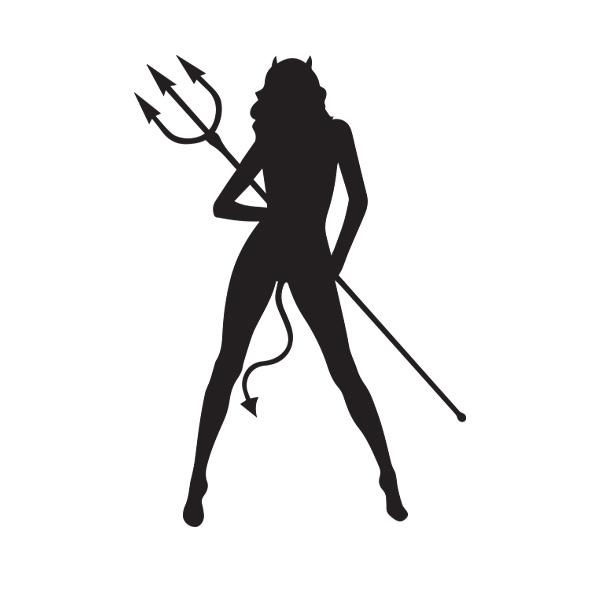 Sexy Devil Woman Sticker4us 2266