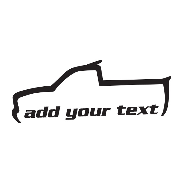 Truck Add Your Text - Sticker4Us